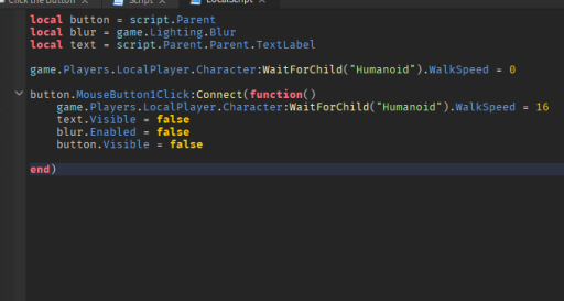 Starting Screen Script - Buzzy