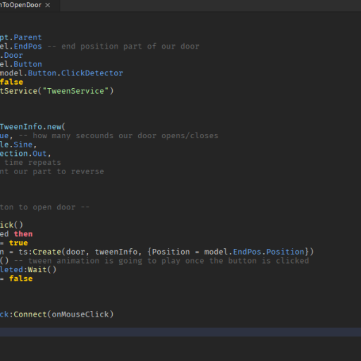 How to Open a Door When Clicking a Button - Buzzy