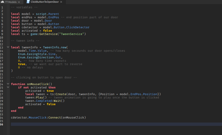 Open Door When Clicked Script - Buzzy