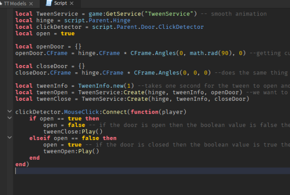 Click to Open Door Script - Buzzy
